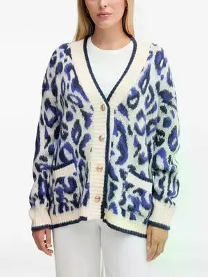 GAUDI Leopard-print Button-up Cardigan