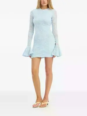 ROTATE BY BIRGER CHRISTENSEN Floral-mesh Mini Dress