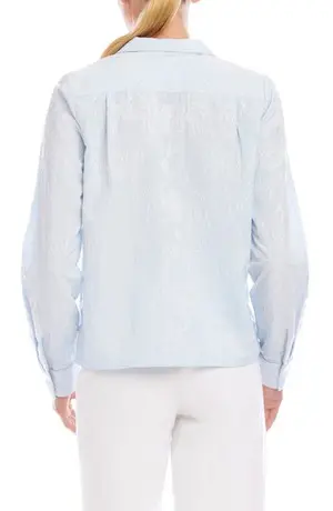 Karen Kane Embellished Button-up Shirt