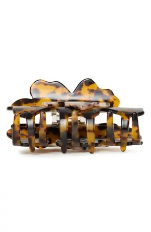 Lele Sadoughi Hibiscus Hair Claw Clip - Tortoise