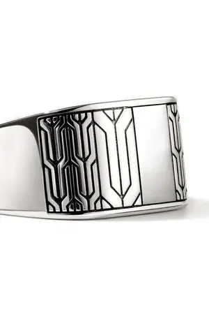 John Hardy Icon 50 Signet Ring - Silver