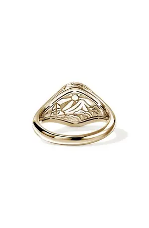 John Hardy Icon 50 Signet Ring - Gold