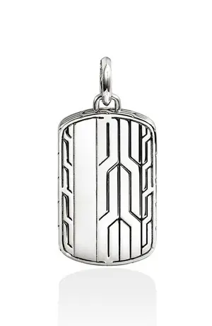 John Hardy Icon 50 Tag Sterling Pendant - Silver