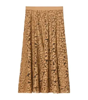 Marina Rinaldi Lace Maxi Skirt - Beige