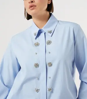 Marina Rinaldi Cotton Embellished Shirt