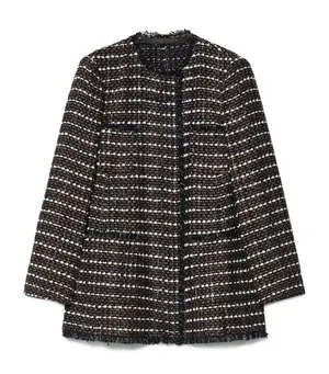 Marina Rinaldi Tweed Jacket - Blue