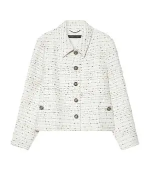 Marina Rinaldi Bouclé Jacket - White
