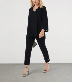 Marina Rinaldi Embellished Blouse