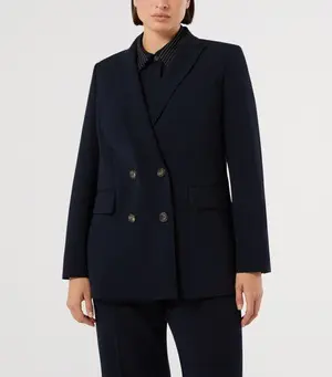 Marina Rinaldi Cady Double-breasted Blazer