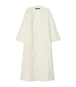 Marina Rinaldi Wool Longline Jacket - White