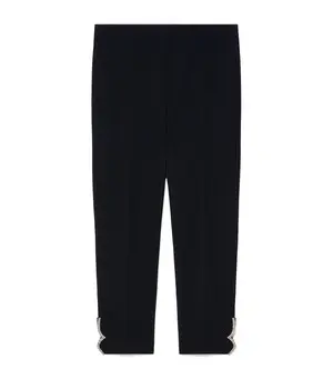 Marina Rinaldi Embellished Trousers - Blue