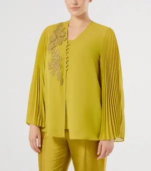 Marina Rinaldi Crepe Georgette Blouse