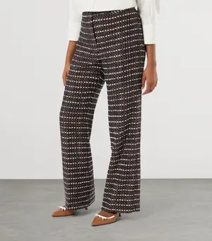 Marina Rinaldi Tweed Tailored Trousers