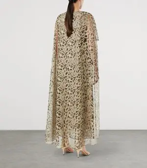 Marina Rinaldi Tulle Embroidered Cape