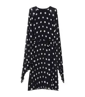 Marina Rinaldi Georgette Polka-dot Dress - Blue