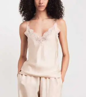 RÓHE Silk Lace Cami Top