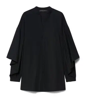 Marina Rinaldi Cotton V-neck Blouse