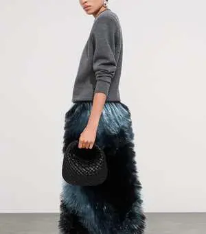 Bottega Veneta Baby Veneta Shoulder Bag - Black