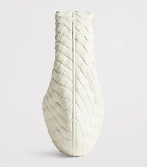 Bottega Veneta Baby Leather Veneta Shoulder Bag - White