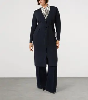 Marina Rinaldi Belted Longline Cardigan