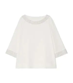 Marina Rinaldi Scoop-neck Blouse - White