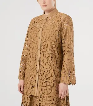 Marina Rinaldi Macramé Lace Longline Shirt