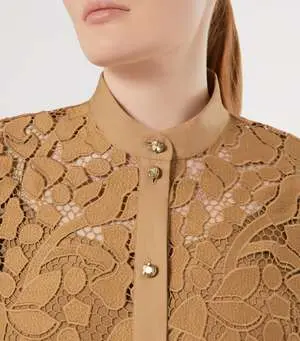 Marina Rinaldi Macramé Lace Longline Shirt