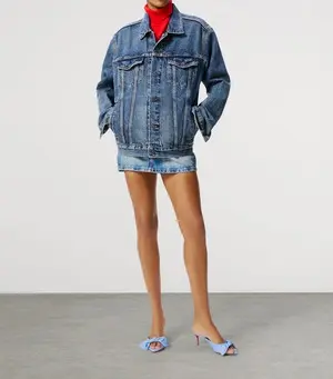 CHRISTIAN LOUBOUTIN Mulazee 60 Silk Mules - Navy