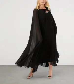 Marina Rinaldi Georgette Plissé Cape