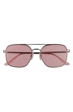 Bp. Retro Aviator Sunglasses - Silverink