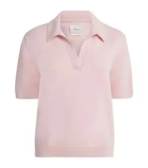 Harrods Cotton-cashmere Collared Sweater - Pink