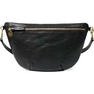 Clare V. Grande Petit Caviar Leather Belt Bag - Black