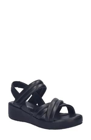 Josef Seibel Eve 04 Wedge Sandal - Black
