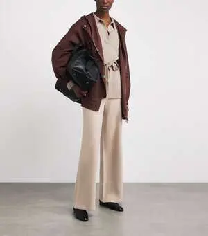 YVES SALOMON Merino Wool Straight Trousers