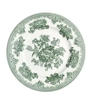 BURLEIGH Set Of 4 Asiatic Pheasants Plates - Green