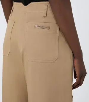 Max Mara Cotton Twill Cargo Trousers