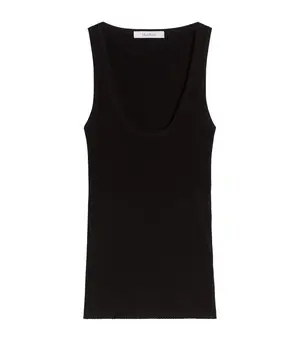 Max Mara Ribbed Tank Top - Black