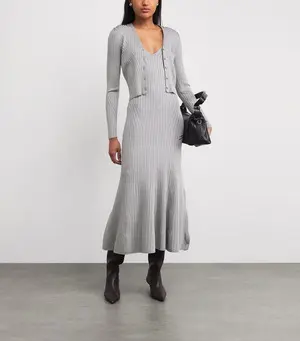 Adam Lippes Rib-knit V-neck Cardigan