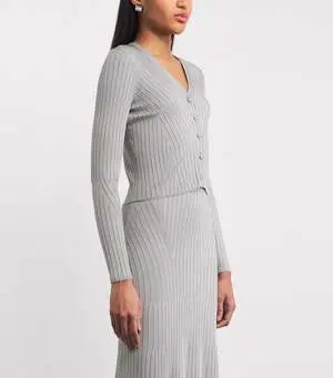Adam Lippes Rib-knit V-neck Cardigan