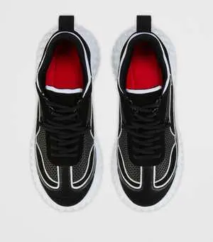 CHRISTIAN LOUBOUTIN Mara Embroidered Sneakers - Black