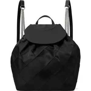 Tory Burch Fleming Nylon Backpack - Black