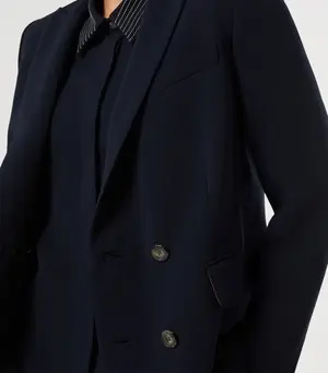 Marina Rinaldi Cady Double-breasted Blazer
