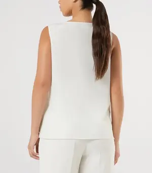 Marina Rinaldi Embellished V-neck Top