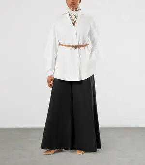Marina Rinaldi Cotton Button-down Shirt