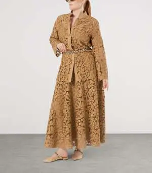 Marina Rinaldi Macramé Lace Longline Shirt