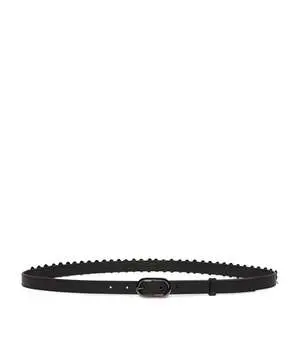Marina Rinaldi Leather Embellished Belt