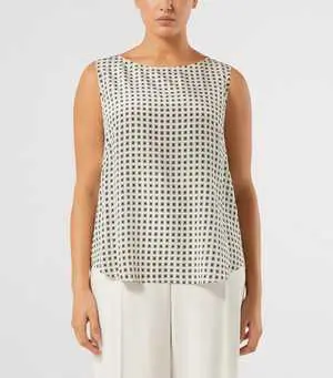 Marina Rinaldi Printed Silk Blouse