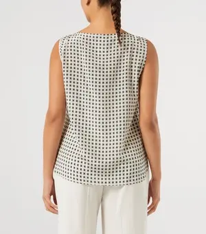 Marina Rinaldi Printed Silk Blouse
