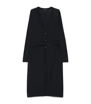 Marina Rinaldi Belted Longline Cardigan