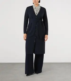 Marina Rinaldi Belted Longline Cardigan